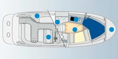 Bayliner 285- 2012, beautiful small cruiser with big volume
