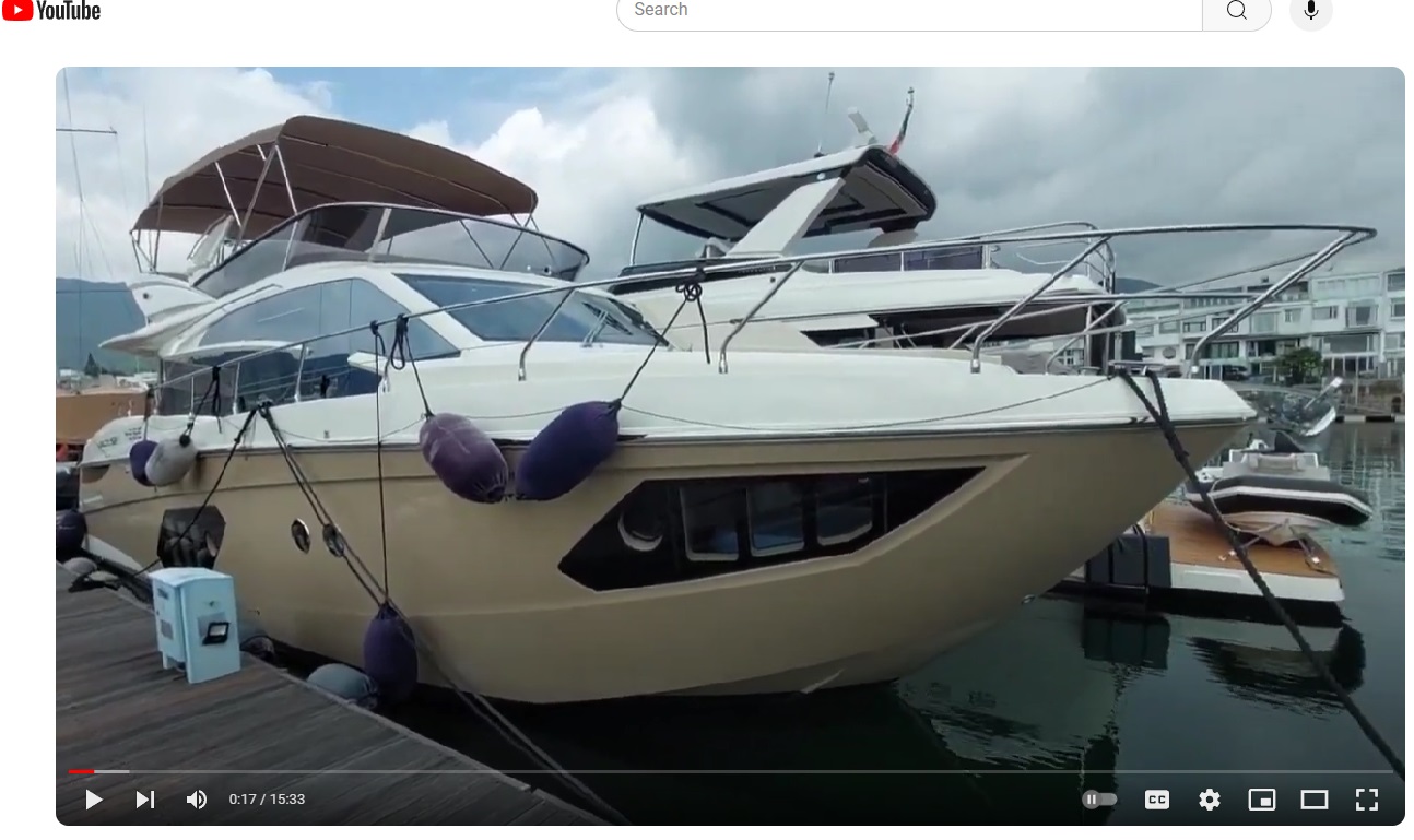 Boat Video of Absolute 52 fly motor yacht located in HK